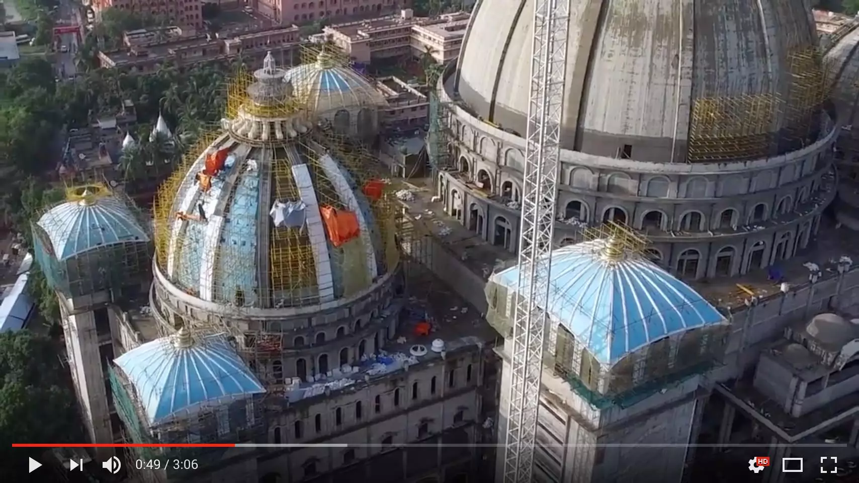 New TOVP Aerial Video Inspires Awe - Temple of the Vedic Planetarium