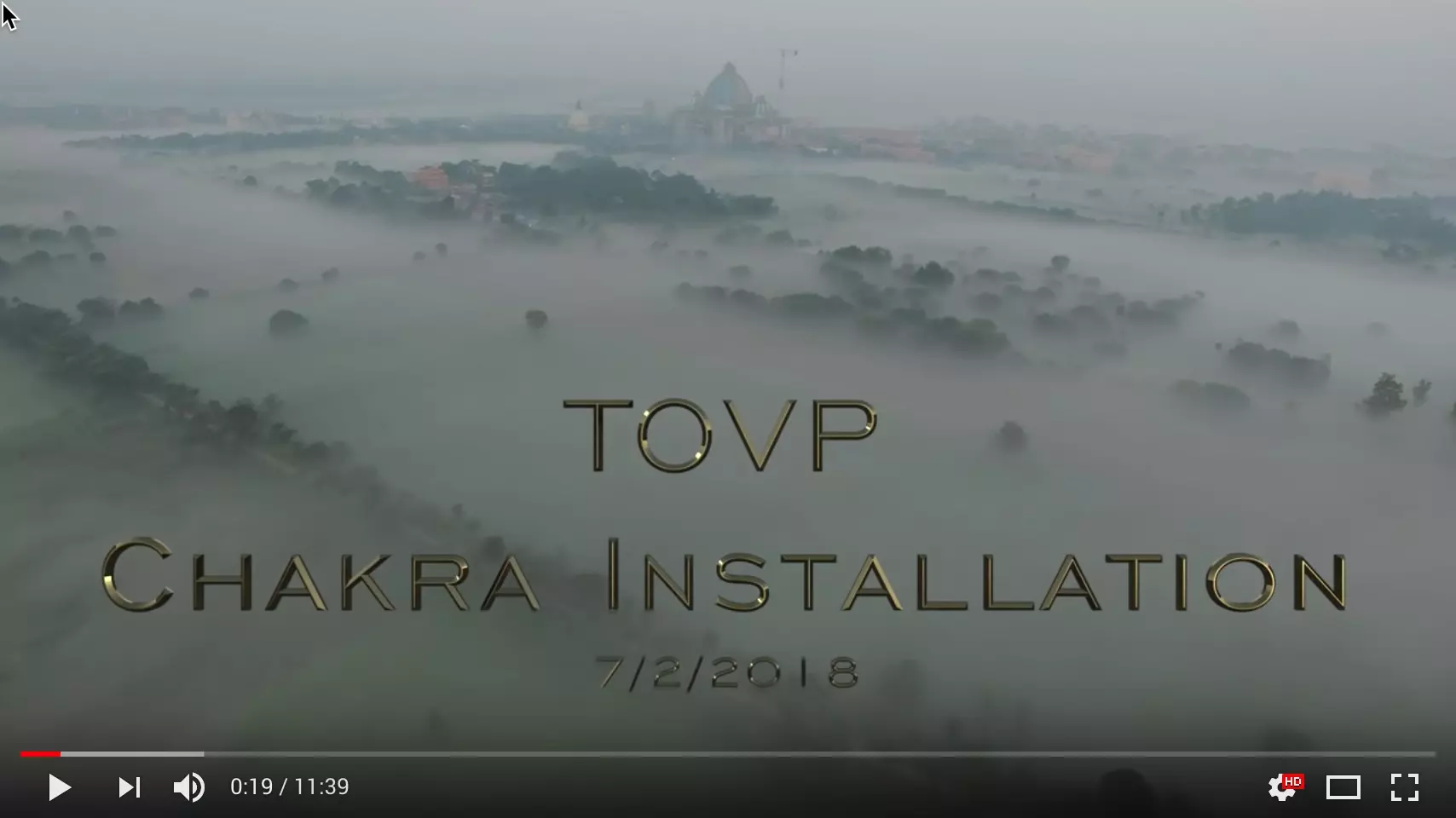 TOVP Chakra Installation Ceremony 2018 Video - Temple of the Vedic ...