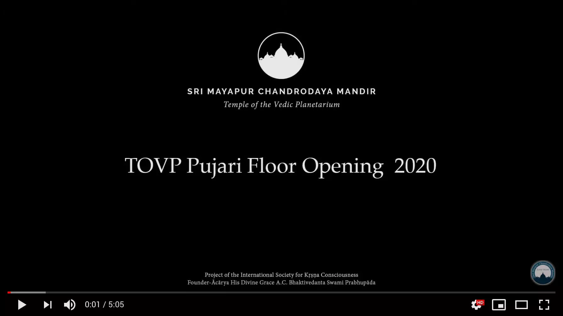 TOVP Pujari Floor Grand Opening Documentary - Temple of the Vedic ...