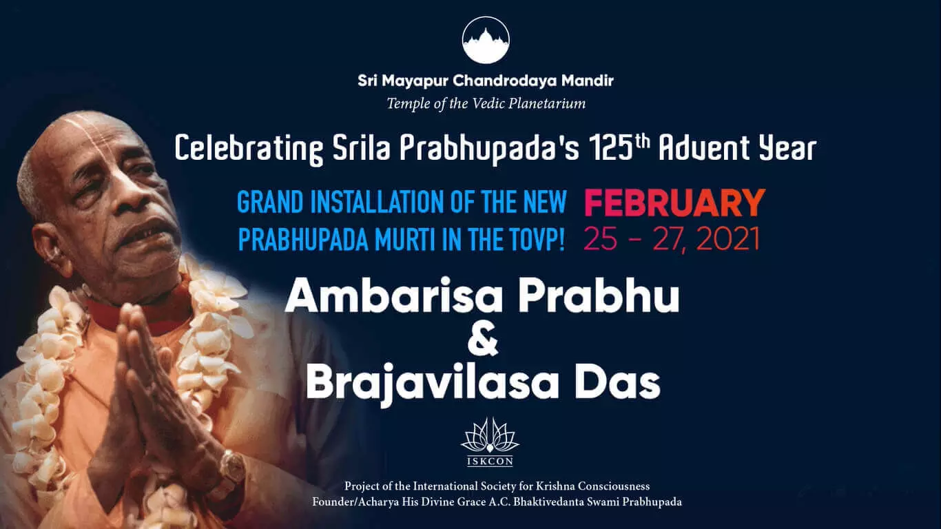 PRABHUPADA IS COMING! - Ambarisa and Braja Vilasa Special Announcement ...