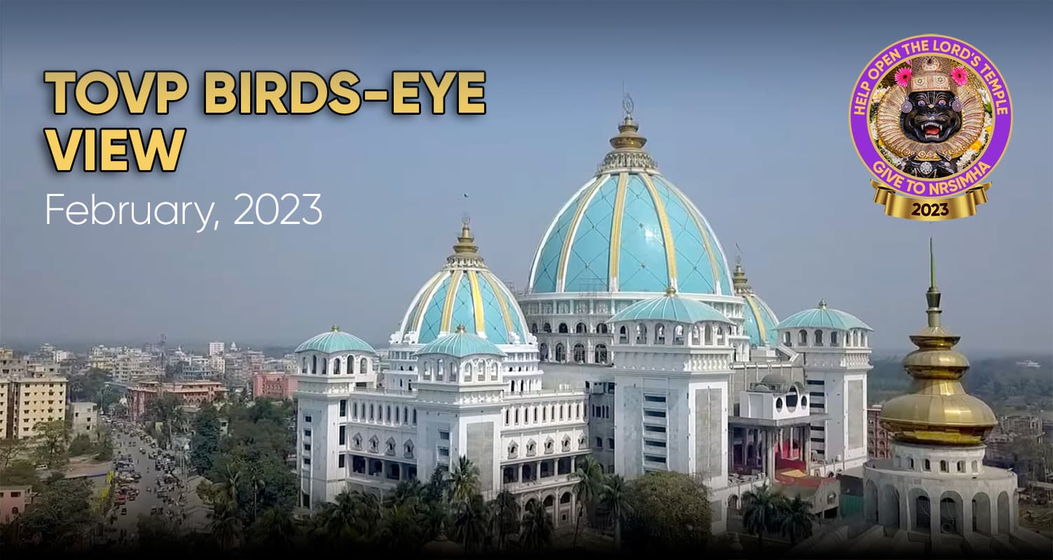 A TOVP Flyover - Get a Bird's-eye View - Temple of the Vedic Planetarium