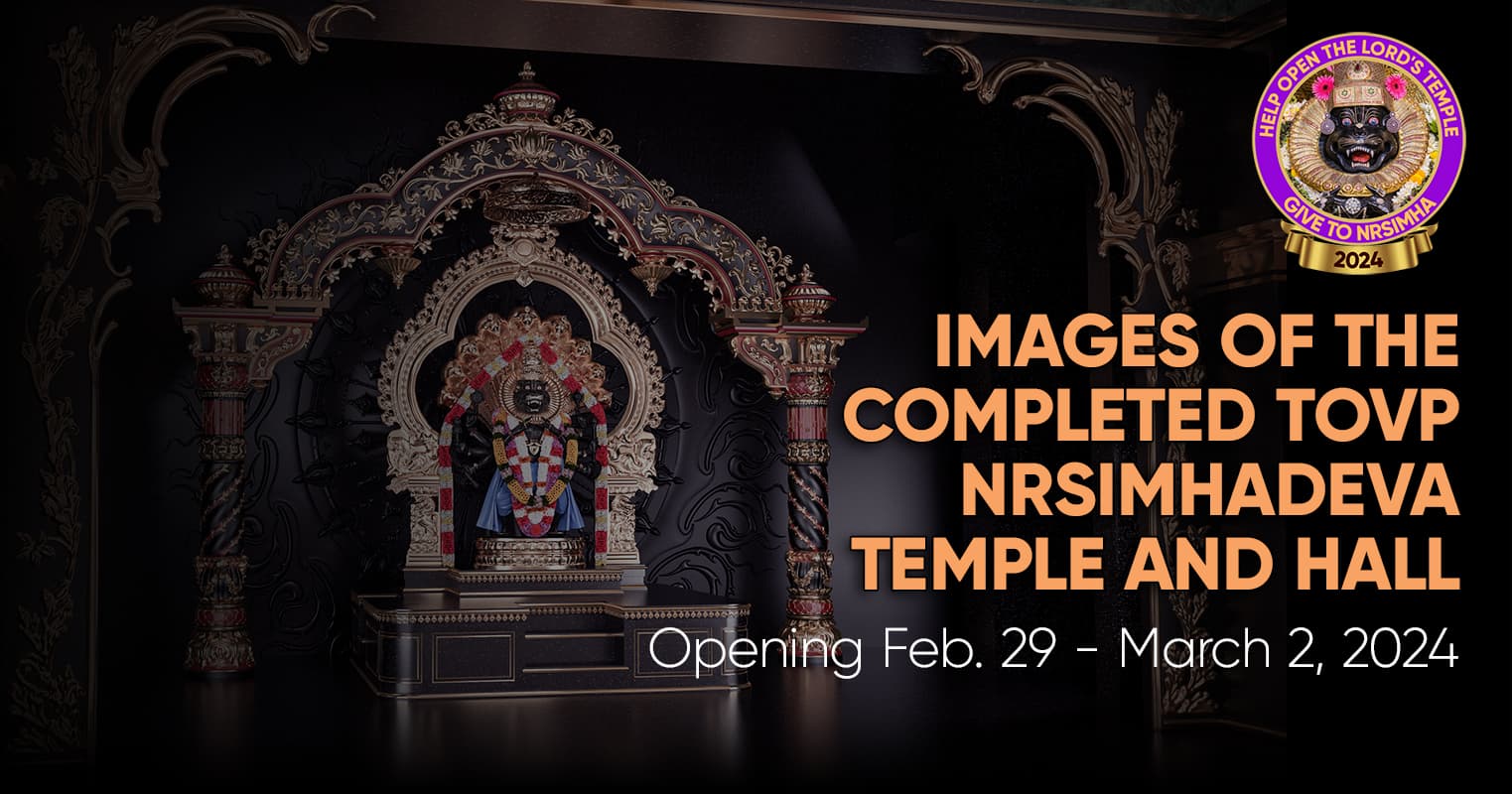 Images of the Completed TOVP Nrsimhadeva Temple and Hall - Temple of ...